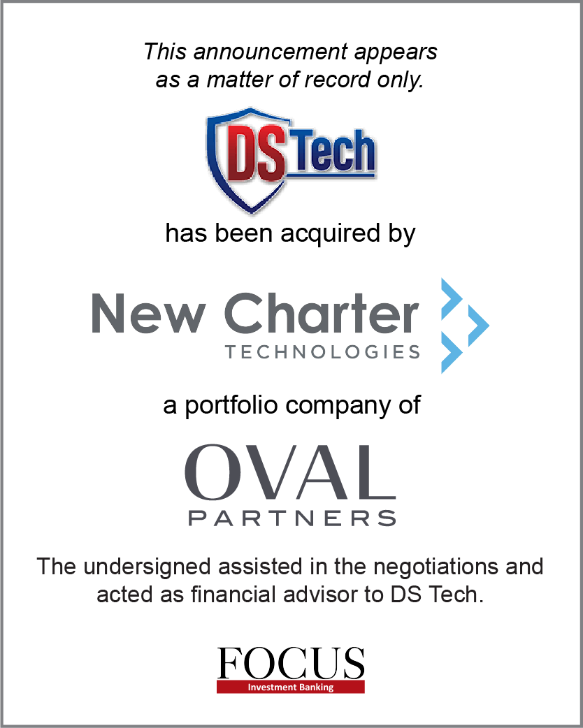 DS Tech has been acquired by New Charter Technologies | FOCUS ...