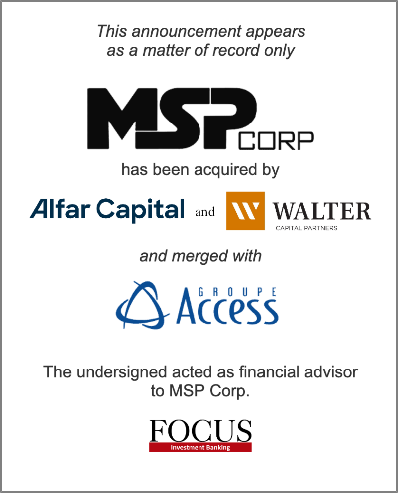 Deals | FOCUS Investment Banking LLC