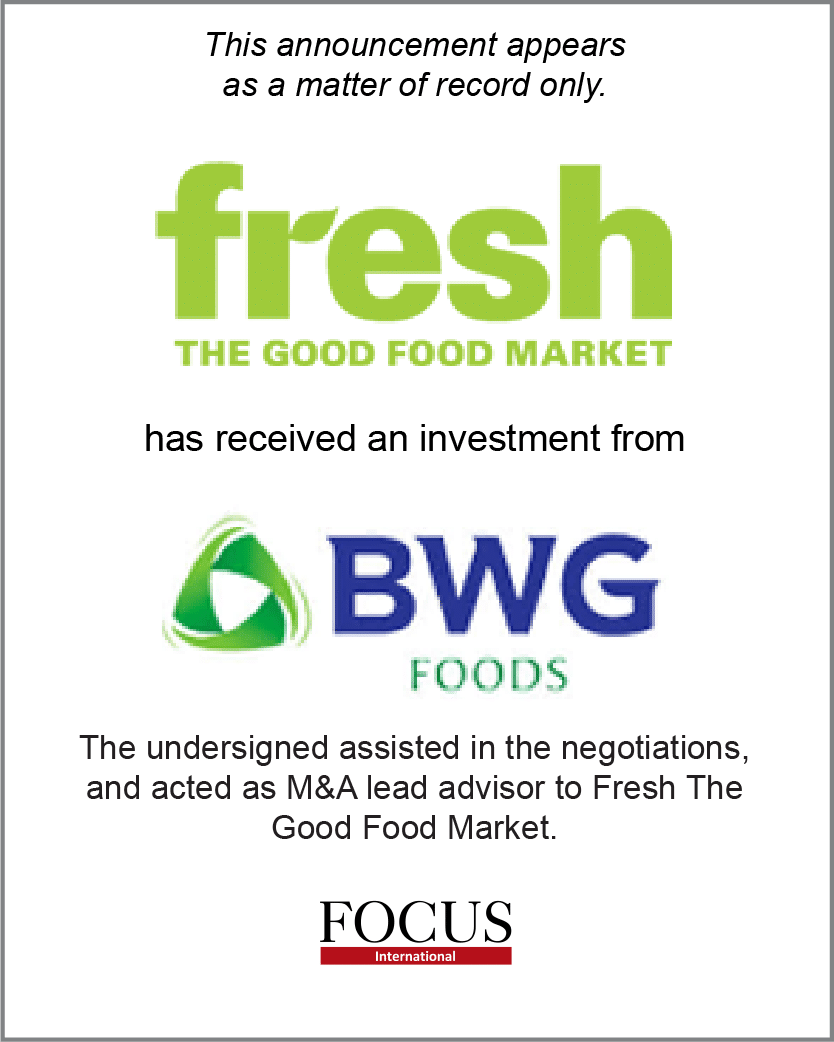 Fresh The Good Food Market has been acquired by BWG Group – FOCUS